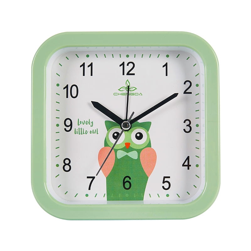 Fashion simple candy color alarm clock cute cartoon clock face children ...