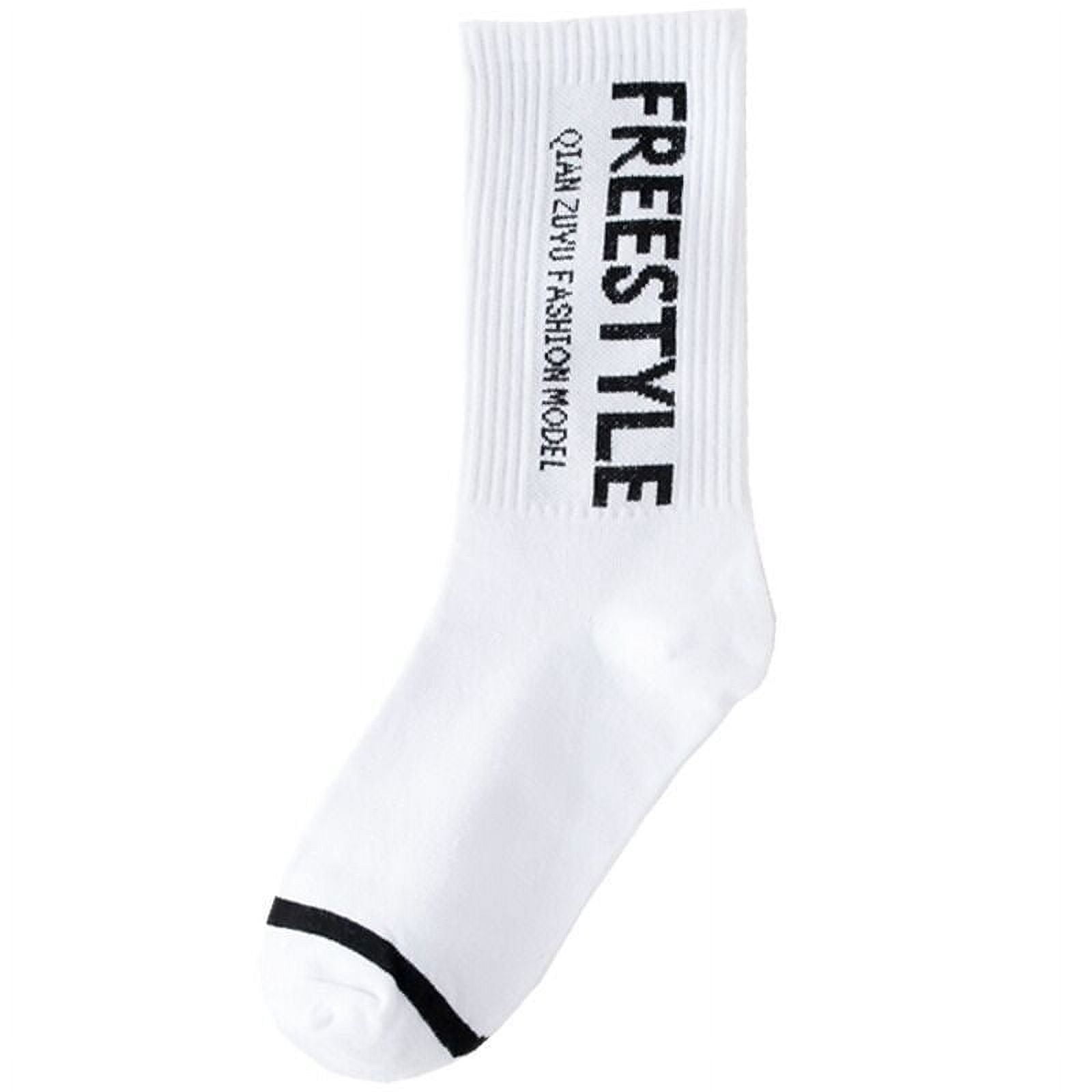 Fashion socks sweat-absorbent skateboard stockings men's hip-hop sports socks Korean version ...