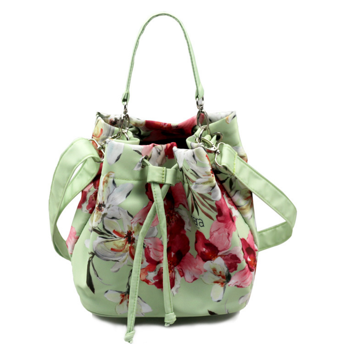 Fashion women's bag composite color drawstring handbag bucket bag ...