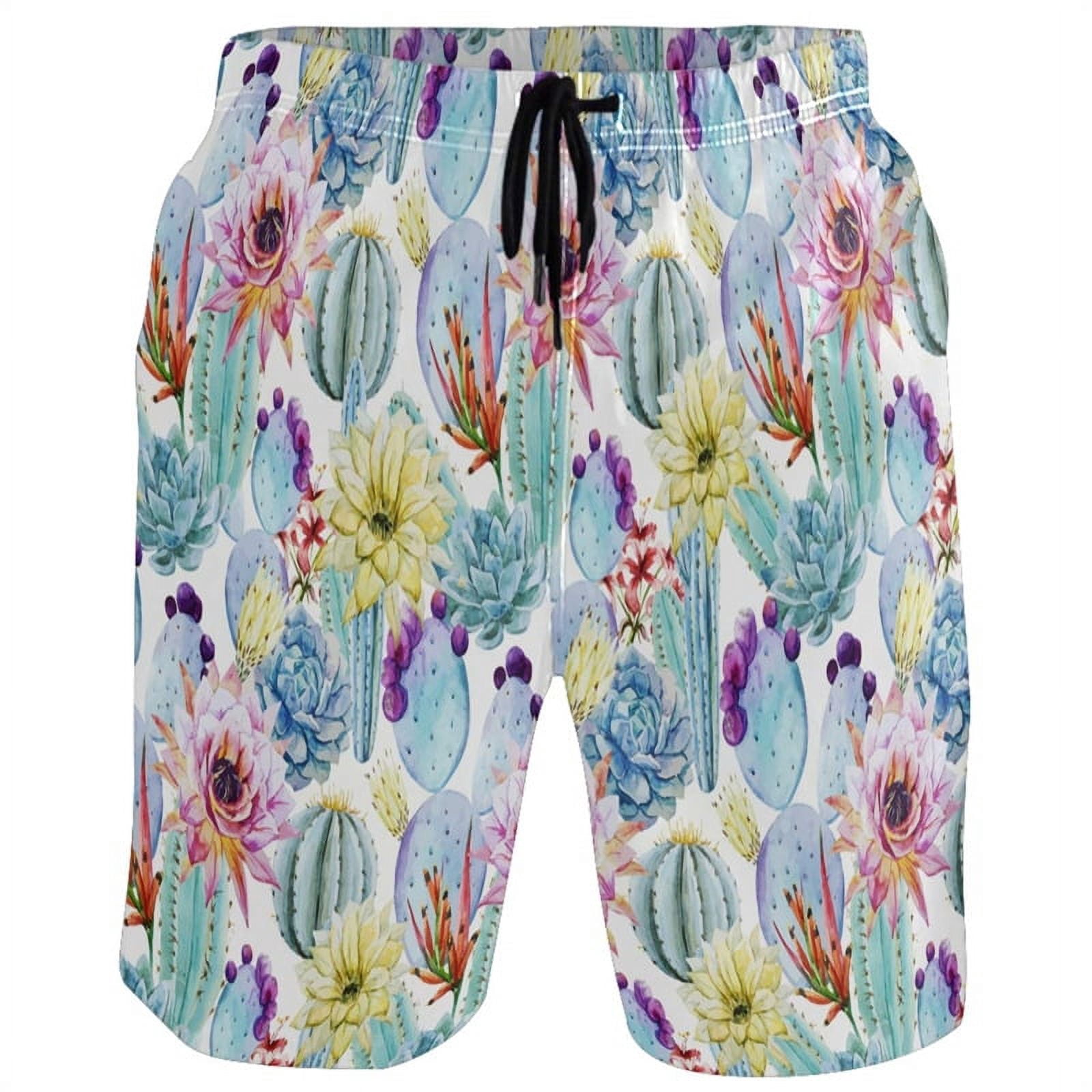 Fashion y2k Board Shorts Men 3D Printed Tropics Hawaii Beach Shorts ...