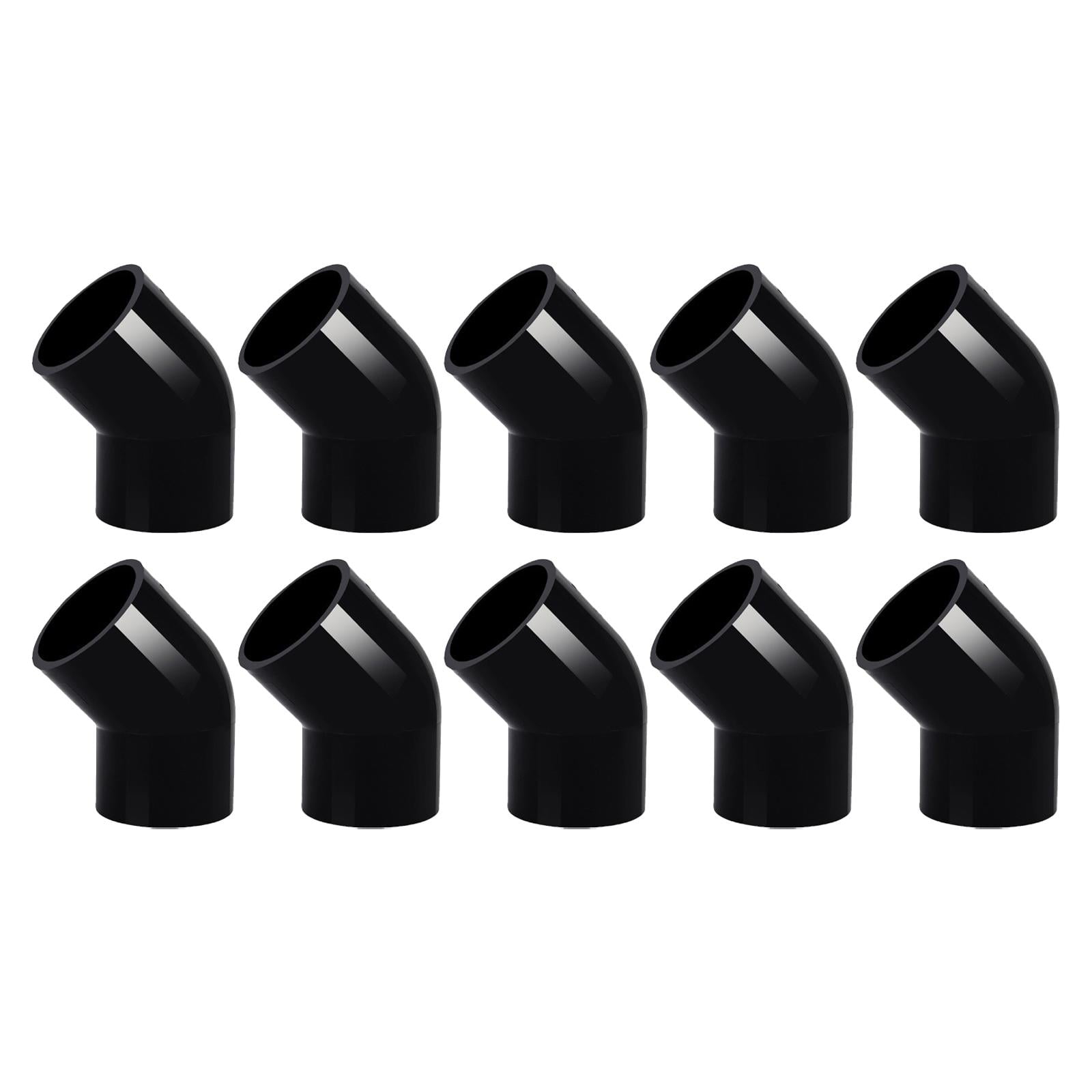FashionCha 10 Pieces PVC Pipe Fittings Corner Fittings 45 Degree Elbow ...