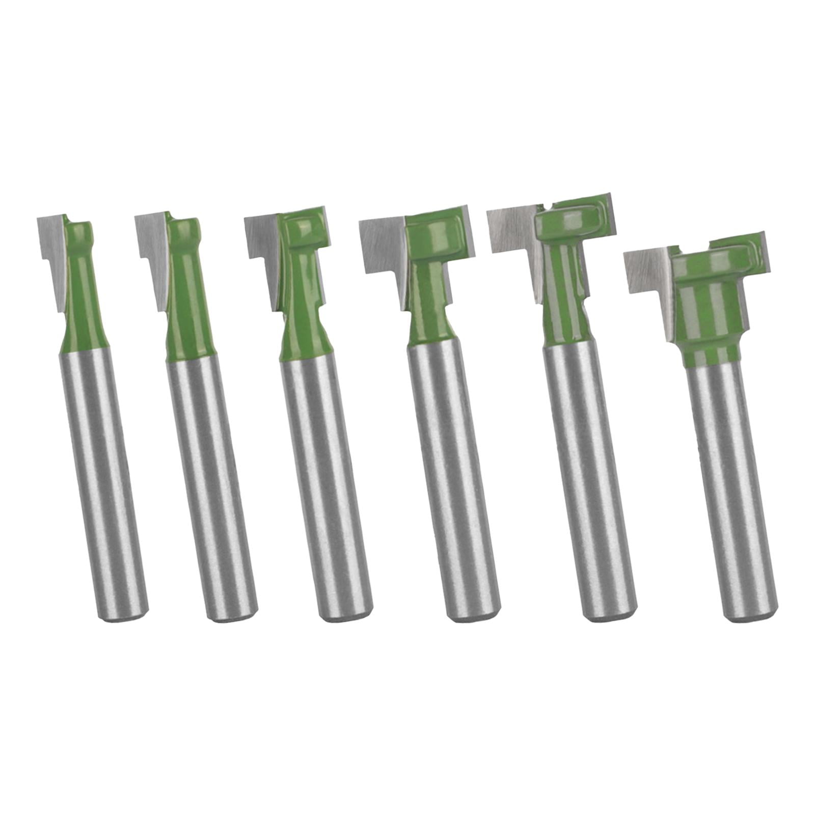 FashionCha 6 Pieces Router Bit Set T Slot Cutter Cutter Router Bit Set ...