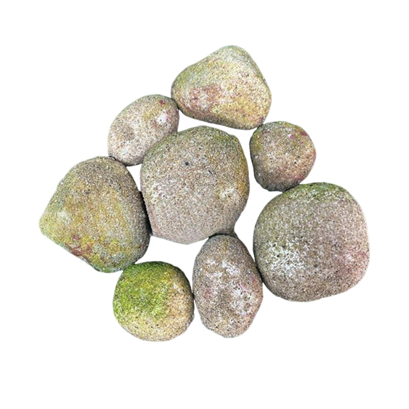 FashionCha 8 Pieces Artificial Rocks Miniature Foam Lightweight ...