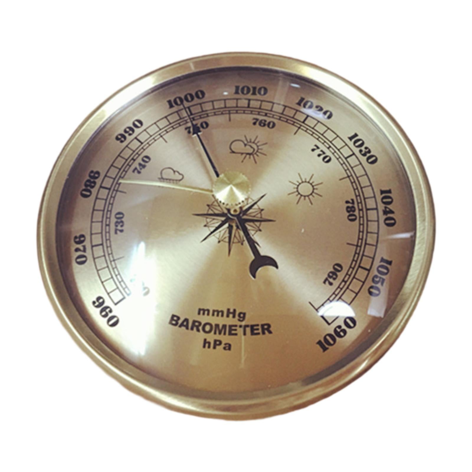 FashionCha Barometer Weather Station 9cm Wall Mount Decorative Metal ...