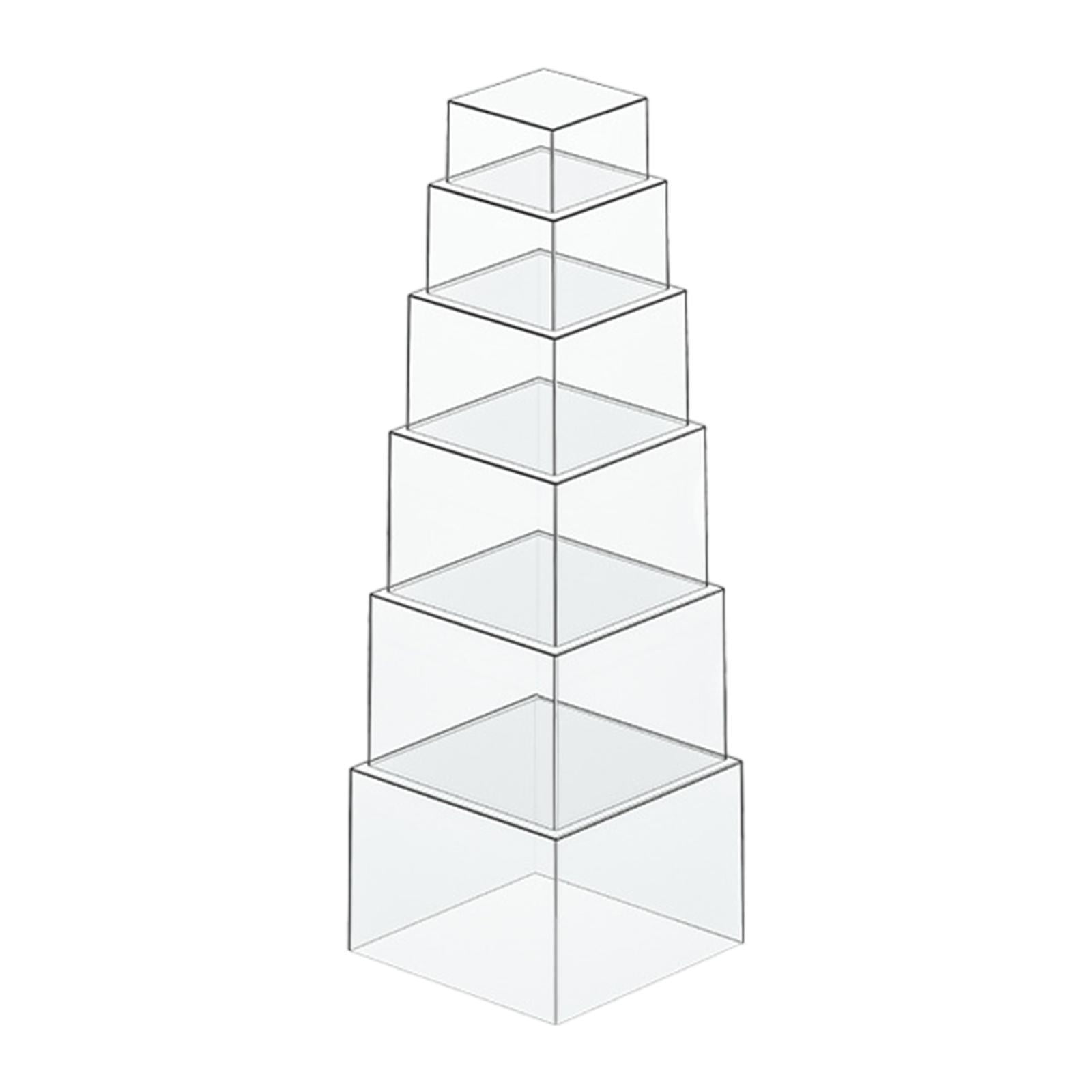 FashionCha Buffet Risers Clear Boxes, Storage Box for Table, Dessert ...