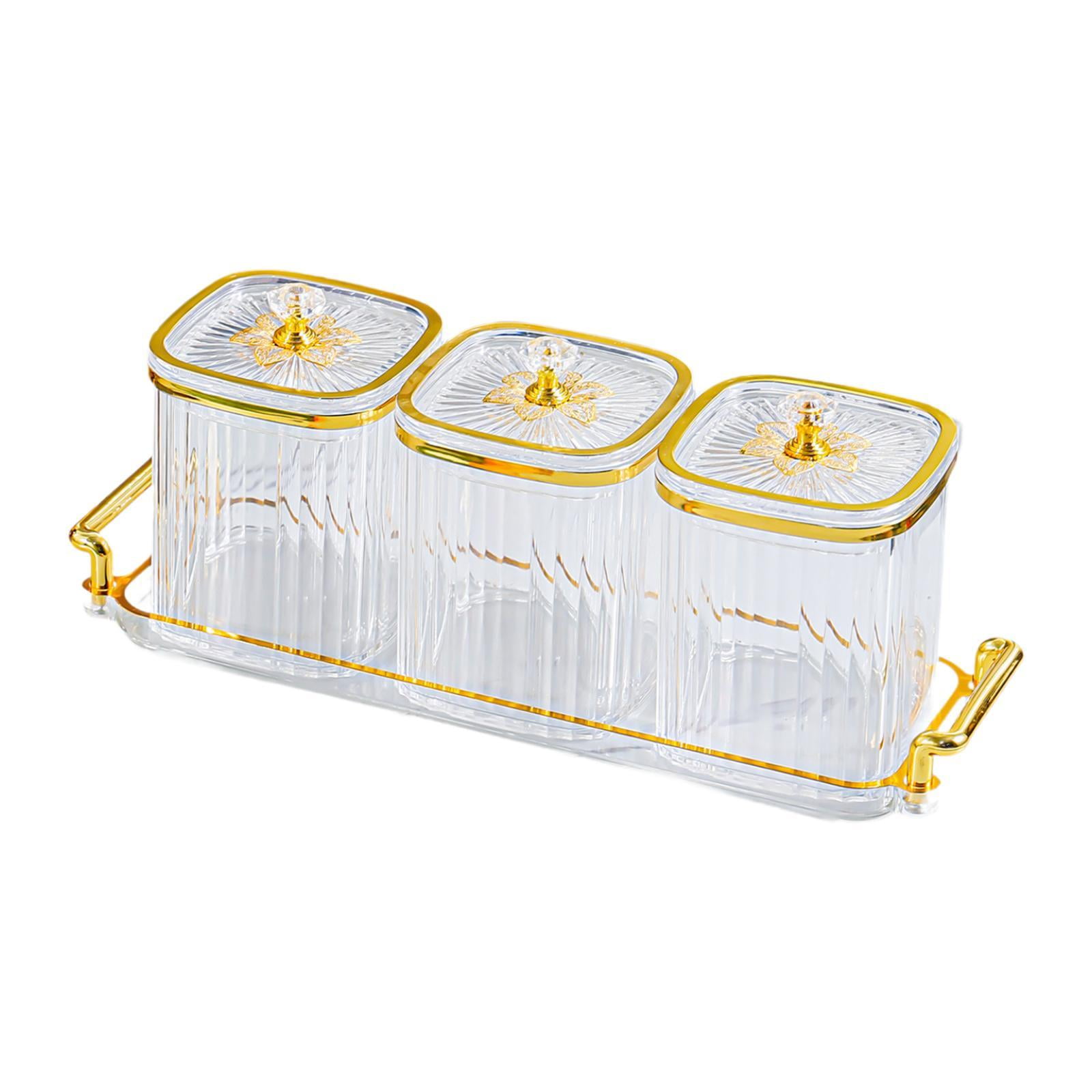 FashionCha Candy Nuts Dishes Condiment Spice Case with Lids Dried Fruit ...