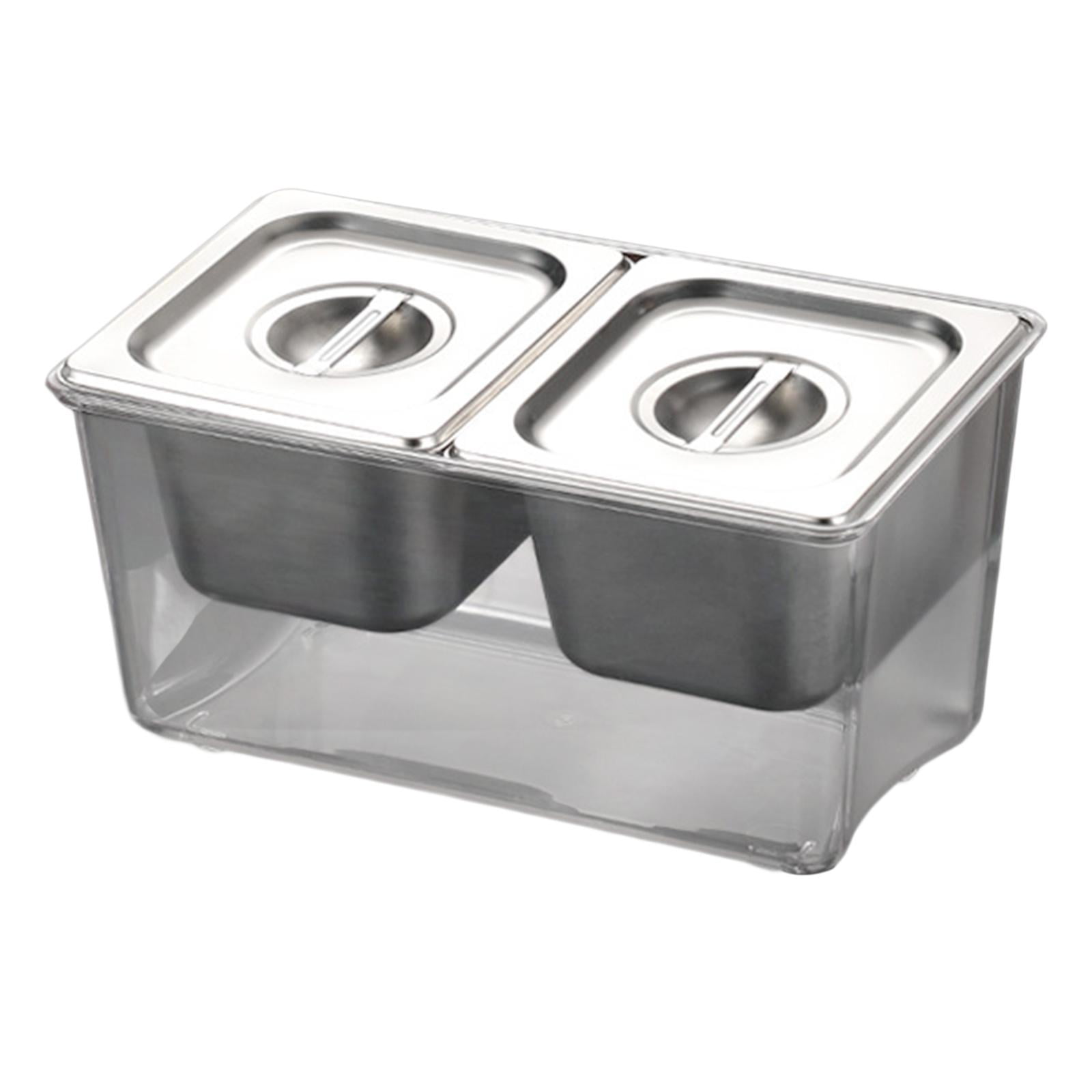 FashionCha Chilled Condiment Caddy Removable Compartments Dispenser ...