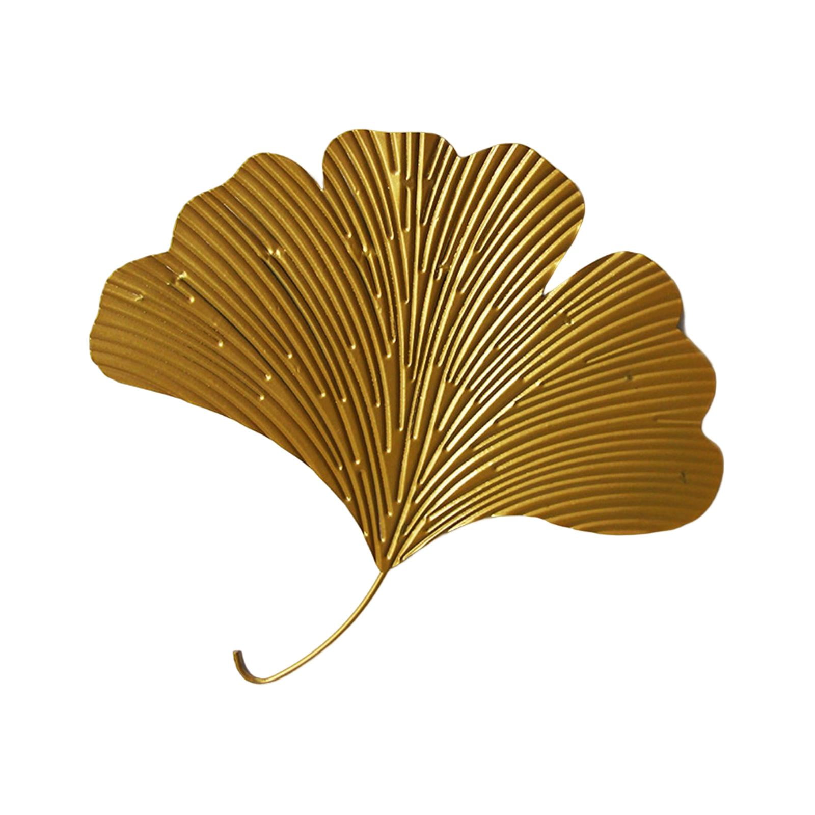 FashionCha Ginkgo Leaves Wall Art Sculpture Metal Ginkgo Leaf Hanging ...