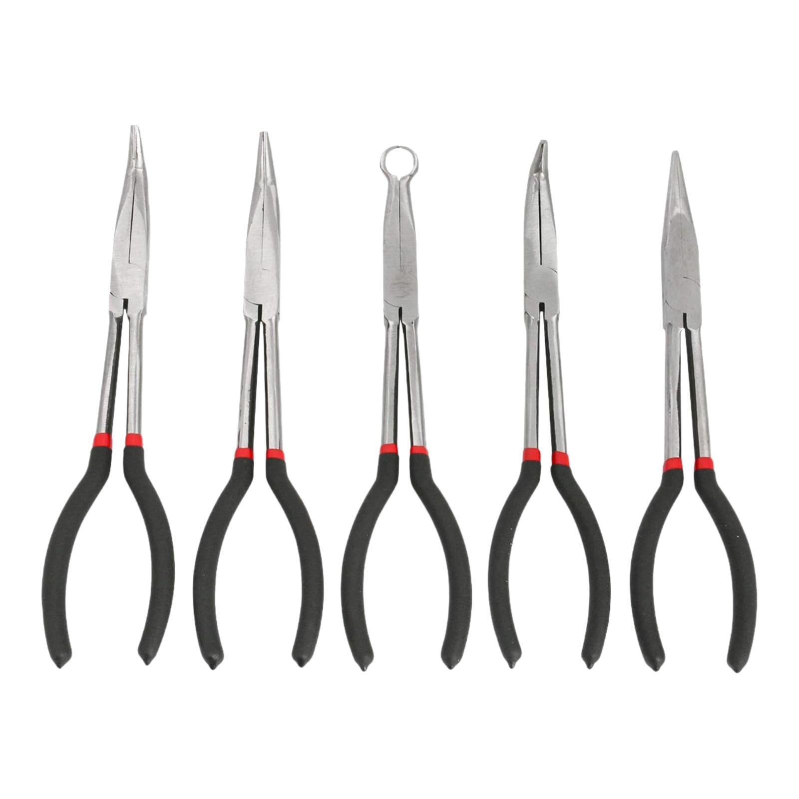 FashionCha Long Needle Nose Pliers Set,Long Reach Nose Pliers ...