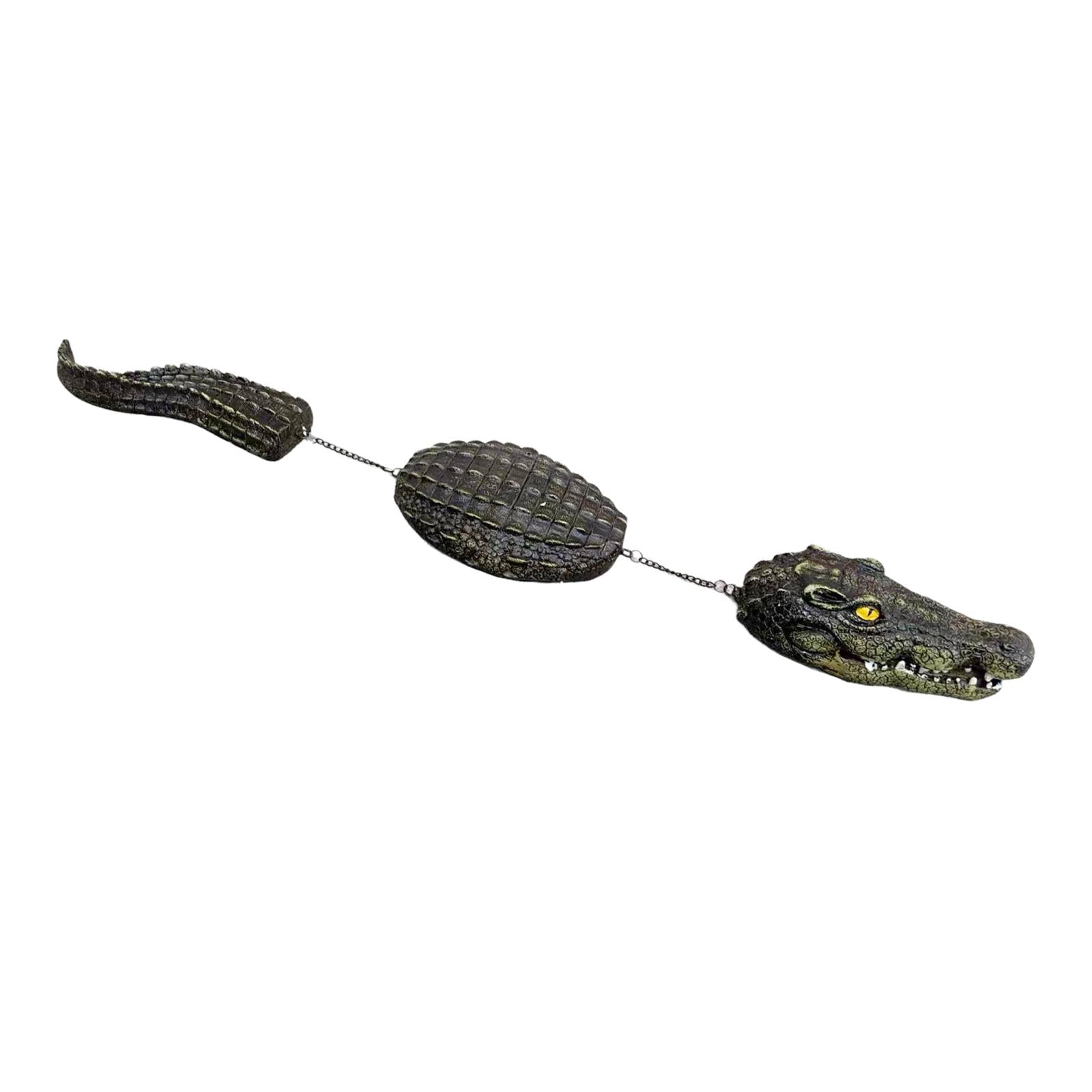 FashionCha Pool Float Crocodile Decoy Alligator Statue Animal Figurine ...