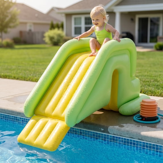 FashionCha Pool Slide Inflatable Water Slide for Kids for above Ground ...