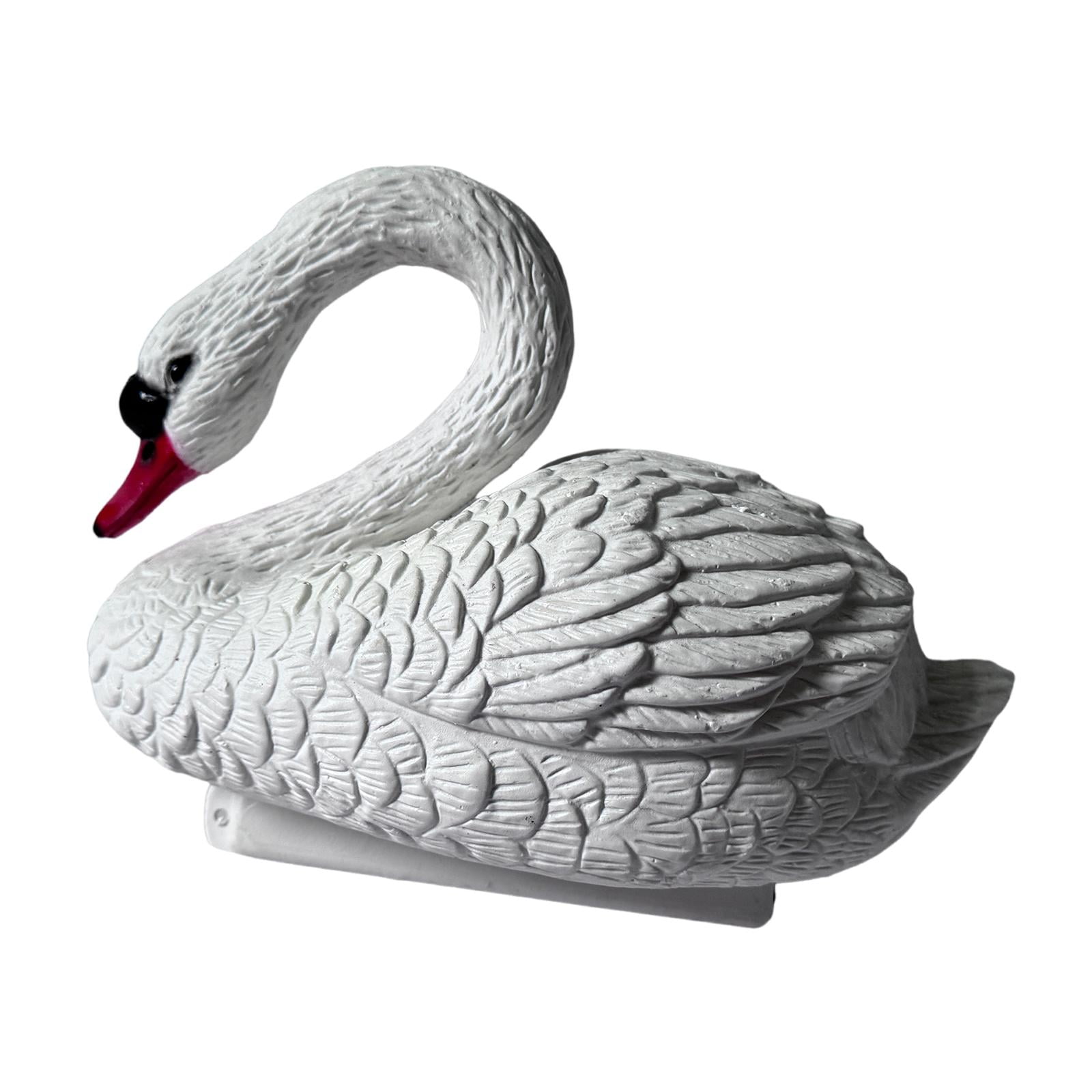 FashionCha Swan Figurine Floating Funny Ornament Garden Pond Floating ...