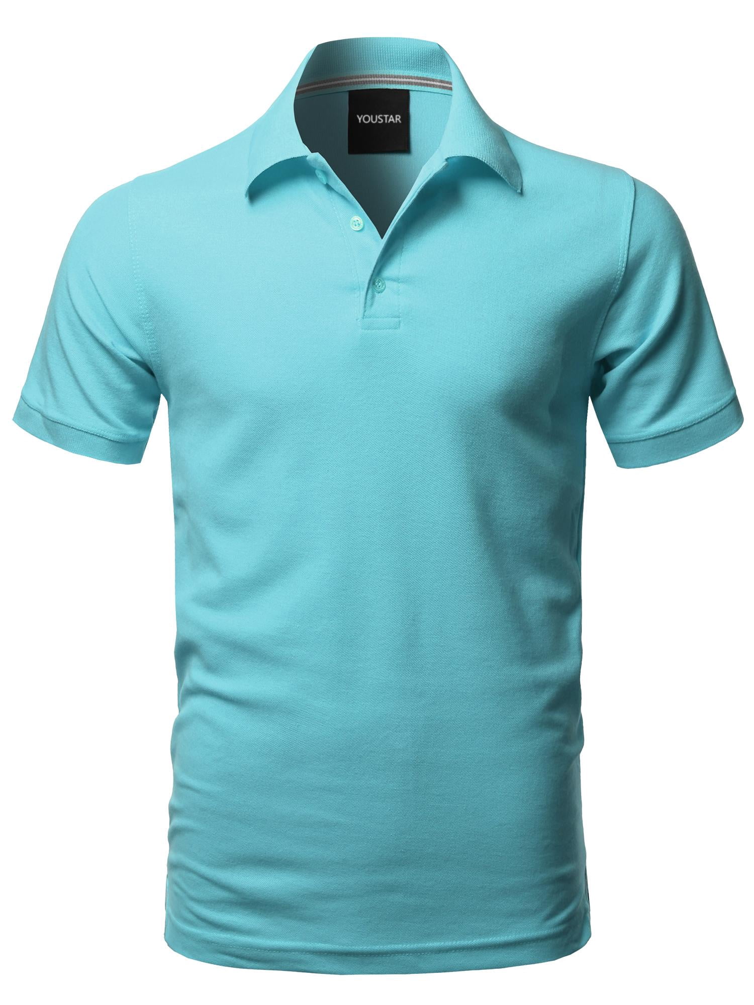 FashionOutfit Men's Solid Short Sleeves Basic Quality Side Slit ...