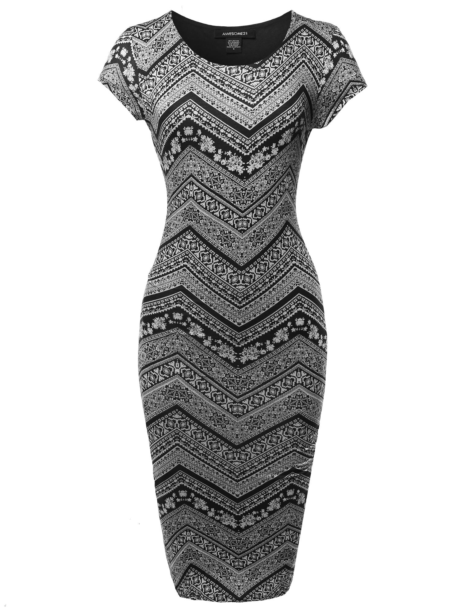 FashionOutfit Women's Casual Fully Lined Stretchable Bodycon Sexy ...