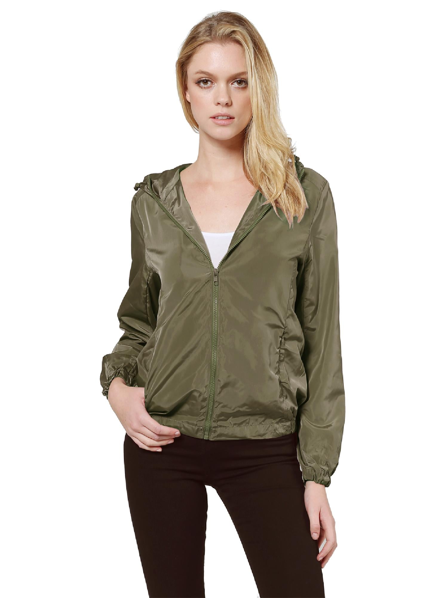 FashionOutfit Women's Lightweight Solid Wind Proof Outdoor Sports ...