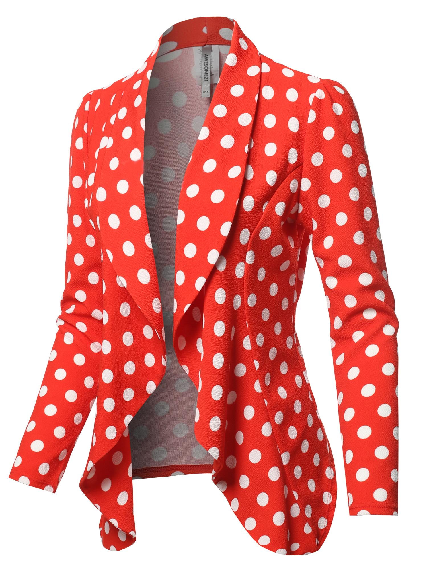 FashionOutfit Women's Solid Formal Office Style Open Front Long Sleeves ...
