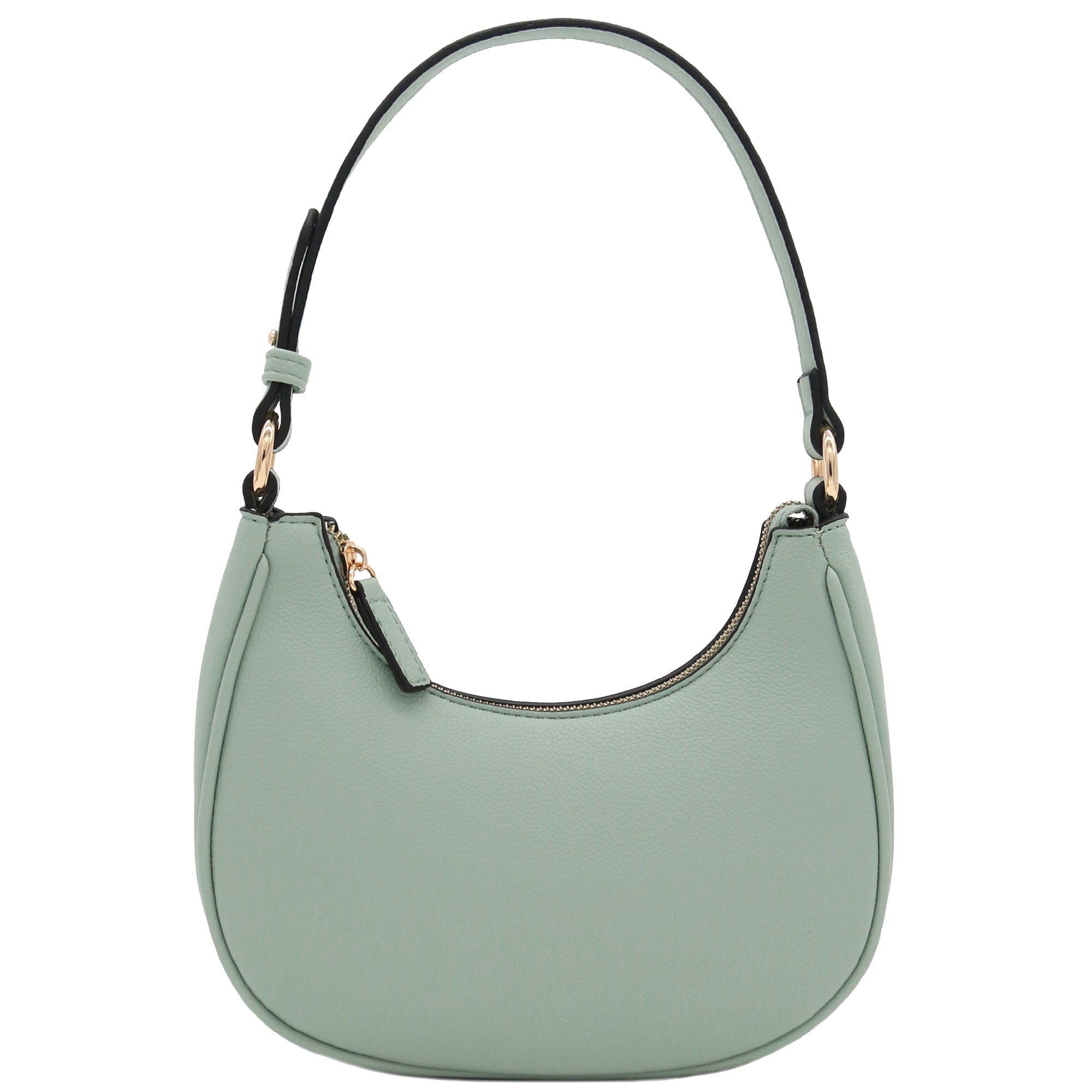 FashionPuzzle Small Crescent Shoulder Bag Underarm Purse (Mint ...
