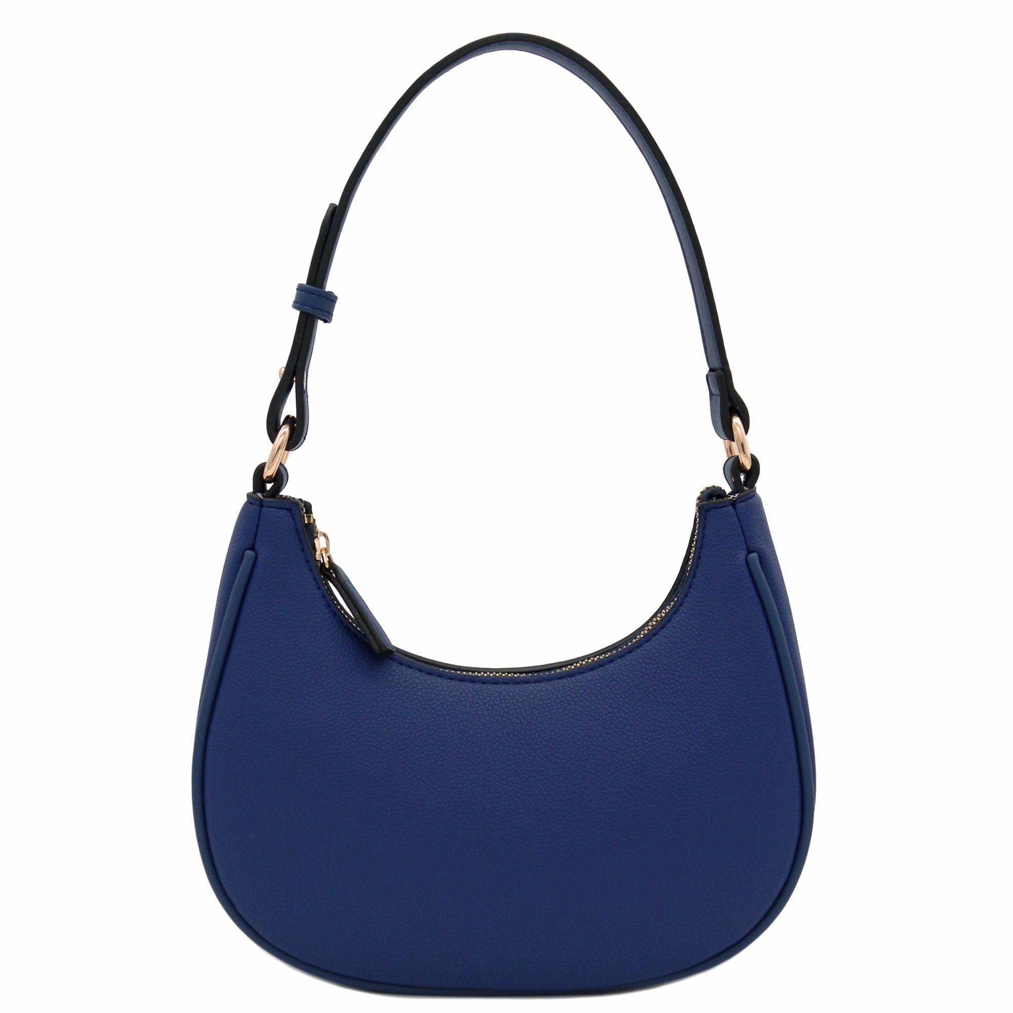 FashionPuzzle Small Crescent Shoulder Bag Underarm Purse (Navy ...