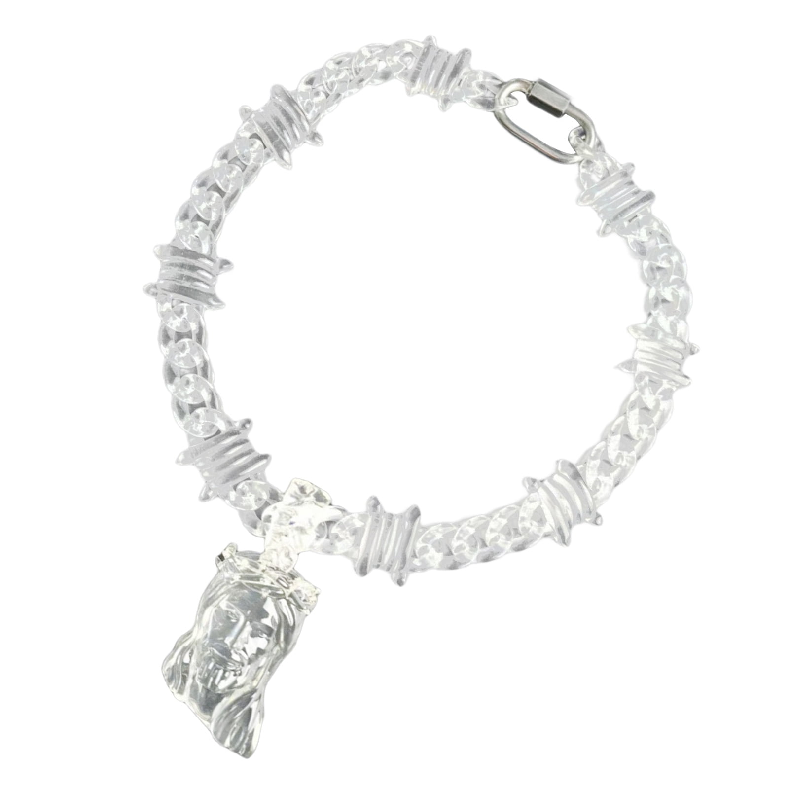 FashionStatement Acrylic Choker Necklace Eye Catching Resin Collar ...