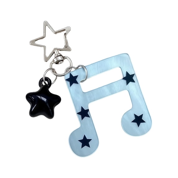 Fashionable Acrylic Keyring With Musical Symbols For Backpacks Purse ...