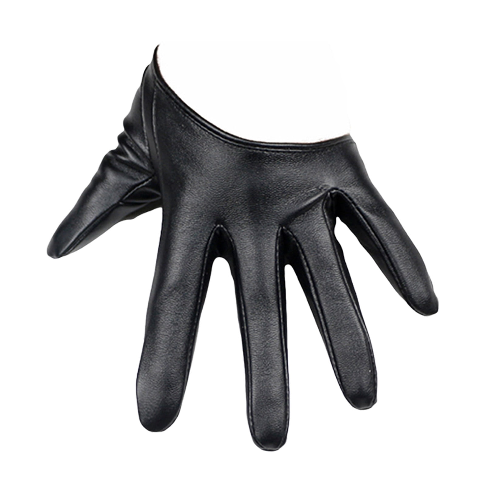 Fashionable Backless Gloves Breathable Synthetic Leather Half Finger ...