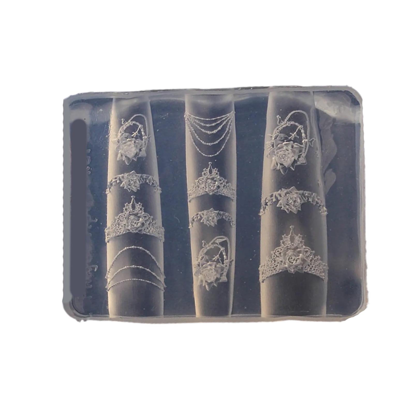 Fashionable Bowknot Silicone Mould Set for Crafting 3D Nails Art ...