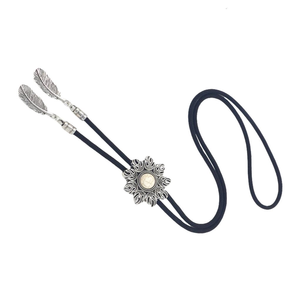 Fashionable Braided Bolo Tie Necklace with Turquoises Stone for Music ...