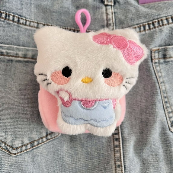 Fashionable Cartoon and Anime Cat Coin Purse Plush Portable Handbag ...