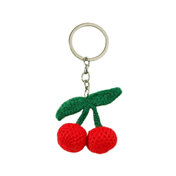 Fashionable Cherry Charm Pendant Handbag Accessories Cute Girls Key ...