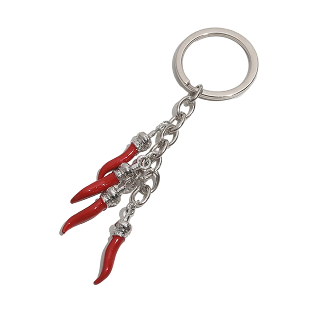 Fashionable Chili Pepper Keychain Stylish Bag Charm Durable Alloy ...