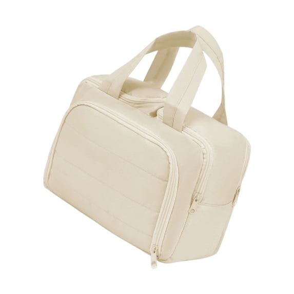 Fashionable Cosmetic Bag Double Opening Large Capacity Portable Handle ...