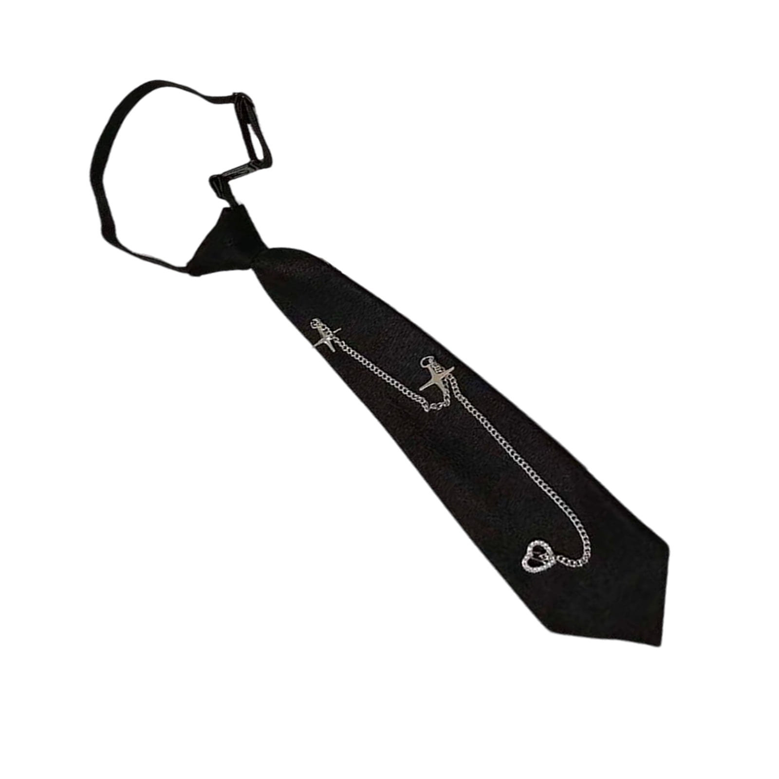 Fashionable Crosses Heart Chain Necktie Students School Uniform ...
