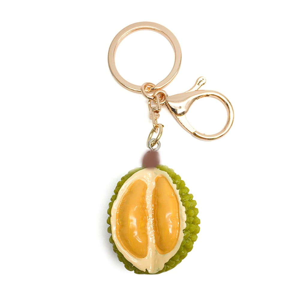 Fashionable Durian Keychain Pendant Realistic Fruit Charm for a Playful ...