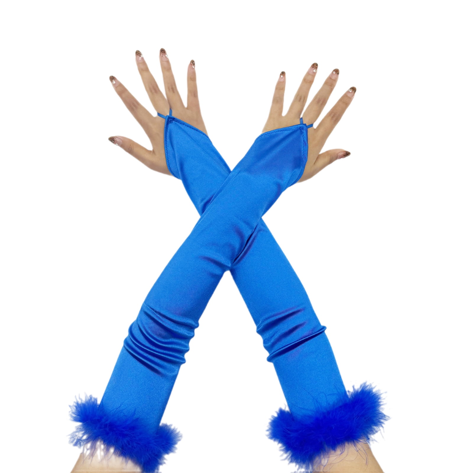 Fashionable Fingerless Satined Gloves for Women 1920s Vintage Party ...