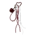 Fashionable Fruit Keychain For Daily Use Soft Braided Rope With Alloy ...