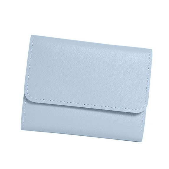 Fashionable Functional Ladies Short Wallet PU Leather Color Minimalists ...
