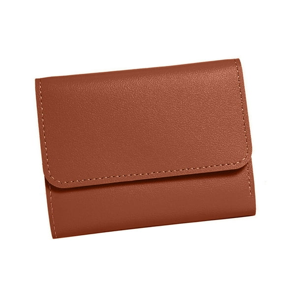 Fashionable Functional Ladies Short Wallet PU Leather Color Minimalists ...