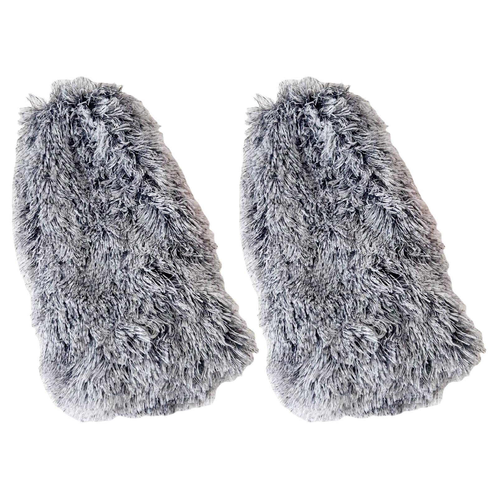 Fashionable Fuzzy Leg Warmers Soft Plush Boot Cuffs Footless Socks ...