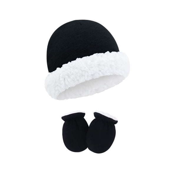 Fashionable Hat Mittens Set Fleece Cap And Gloves For Stylish Outfits ...