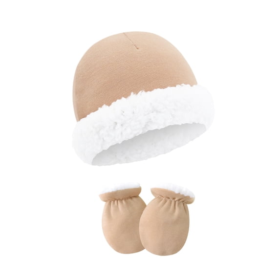Fashionable Hat Mittens Set Fleece Cap And Gloves For Stylish Outfits ...