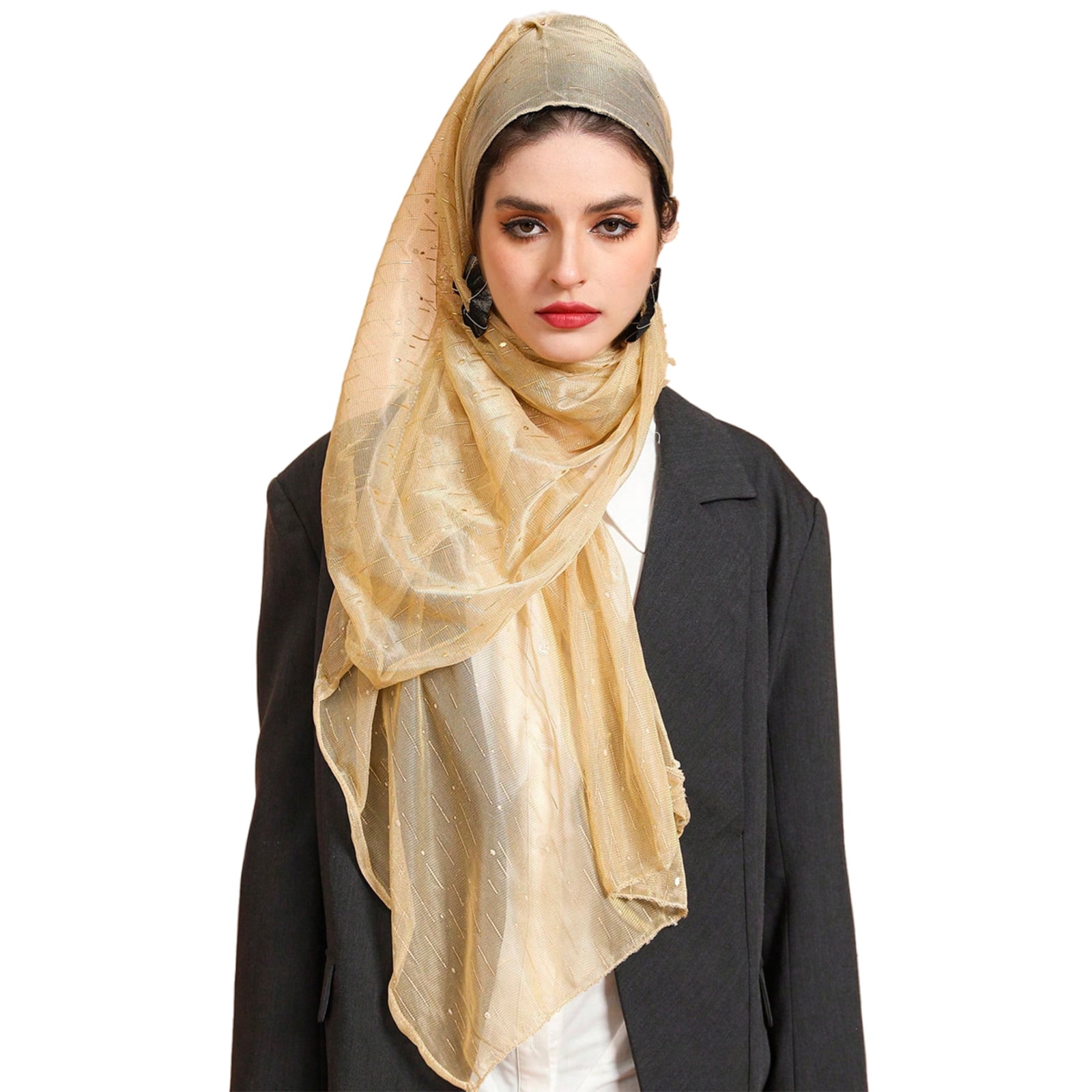 Fashionable Hijab Scarf Headscarf Turban Neck Wrap Rectangle Kerchief ...
