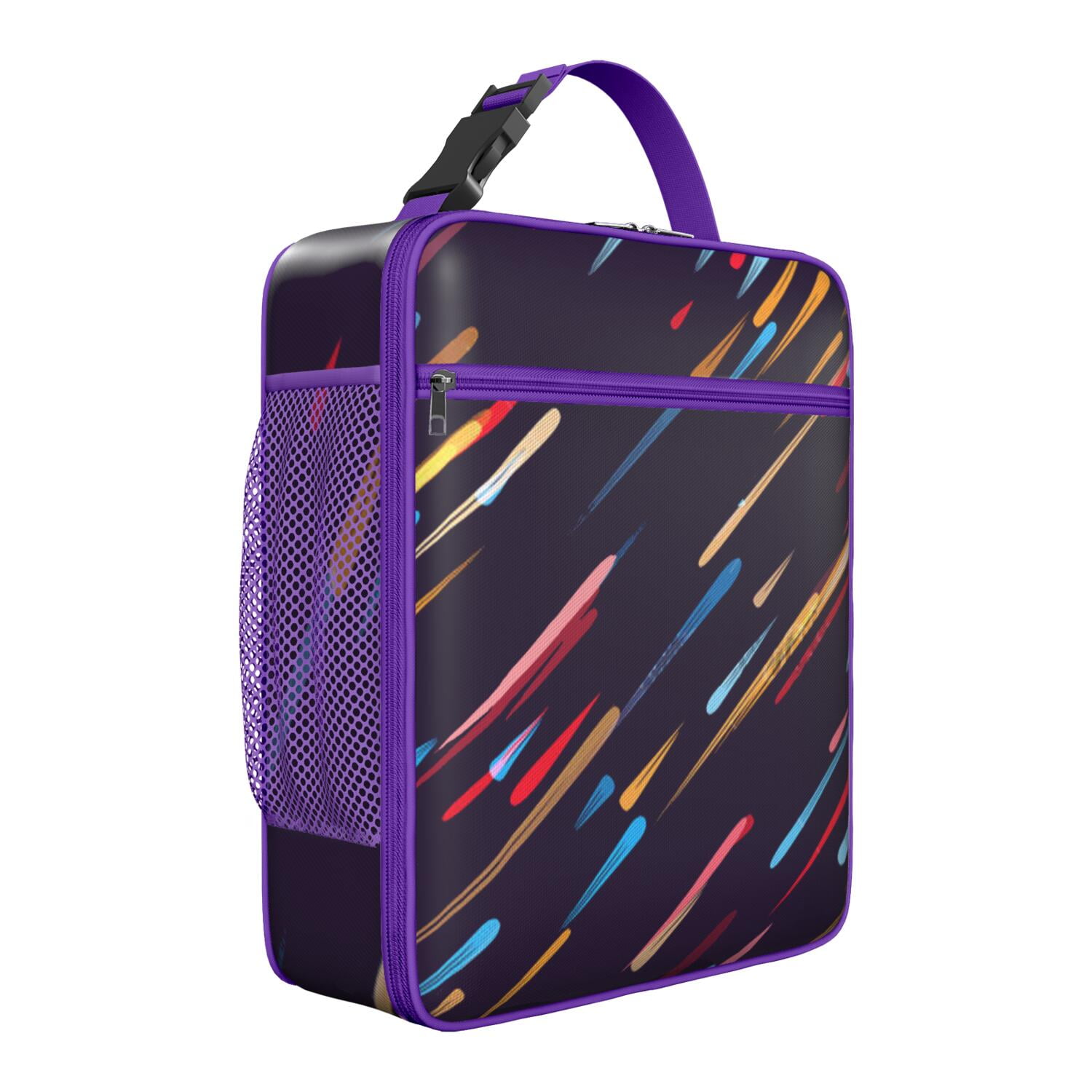 Fashionable Insulated Lunch Bag – Stylish Modern Abstract Geometric ...
