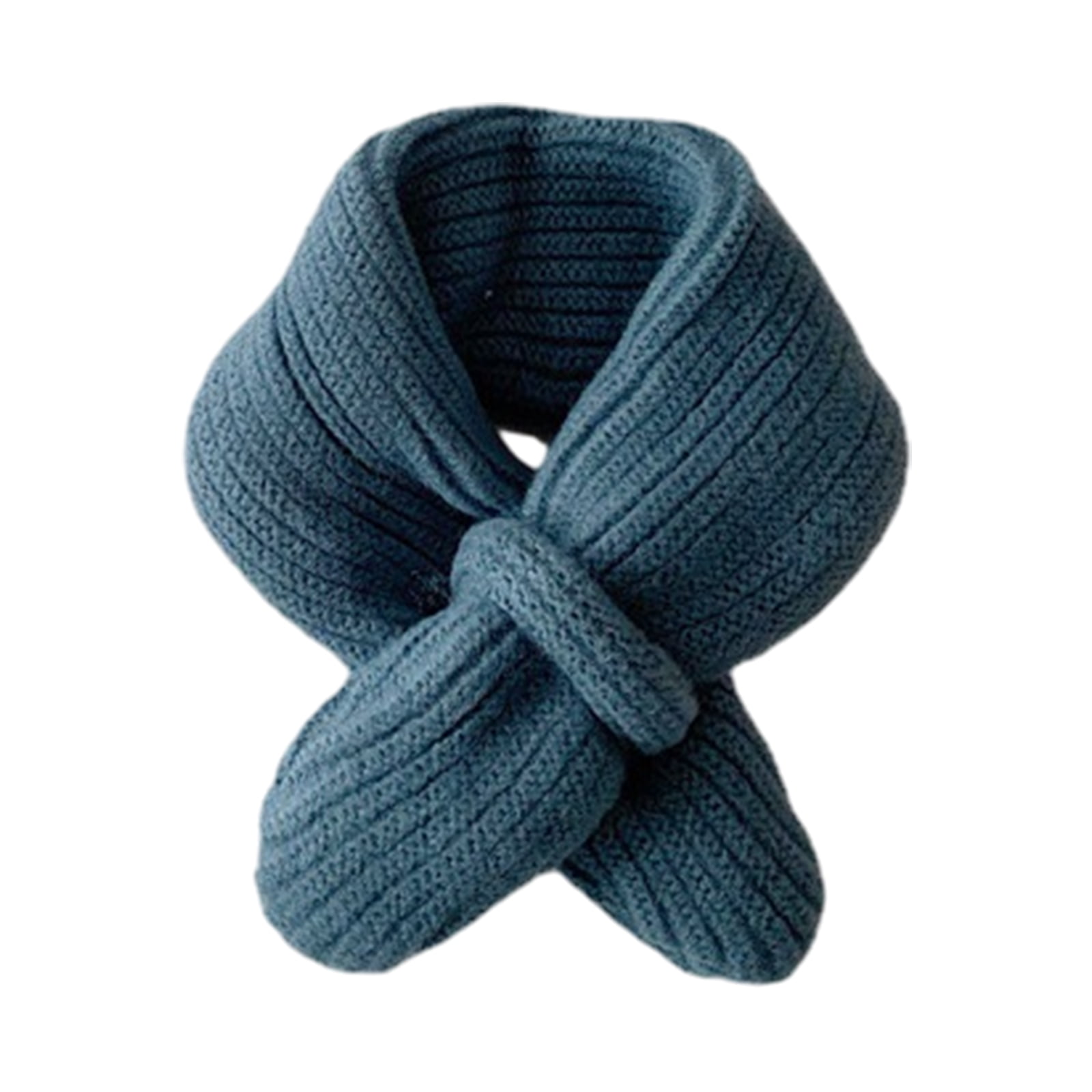 Fashionable Kids Knitted Scarf Soft & Warm Solid Color Scarf Stylish ...