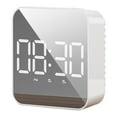 Fashionable LED Digital Mirrored Clock with Voice Control Table Clock ...
