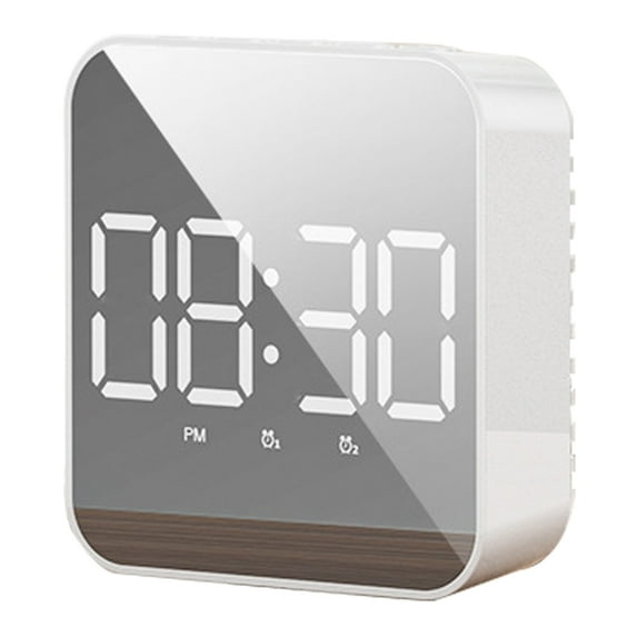 Fashionable LED Digital Mirrored Clock with Voice Control Table Clock ...
