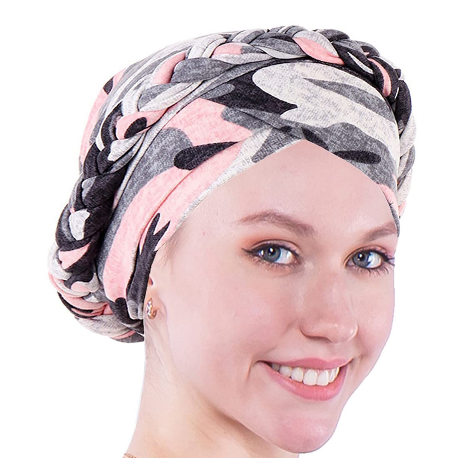 Fashionable Barrettes Leopard Print Milk Silk Scarf Hat Textured ...