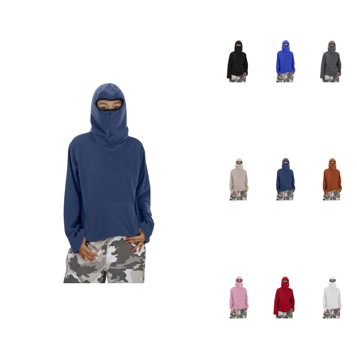 Fashionable Loose Fit Casual Pullover Hoodie, Solid Color Oversized ...