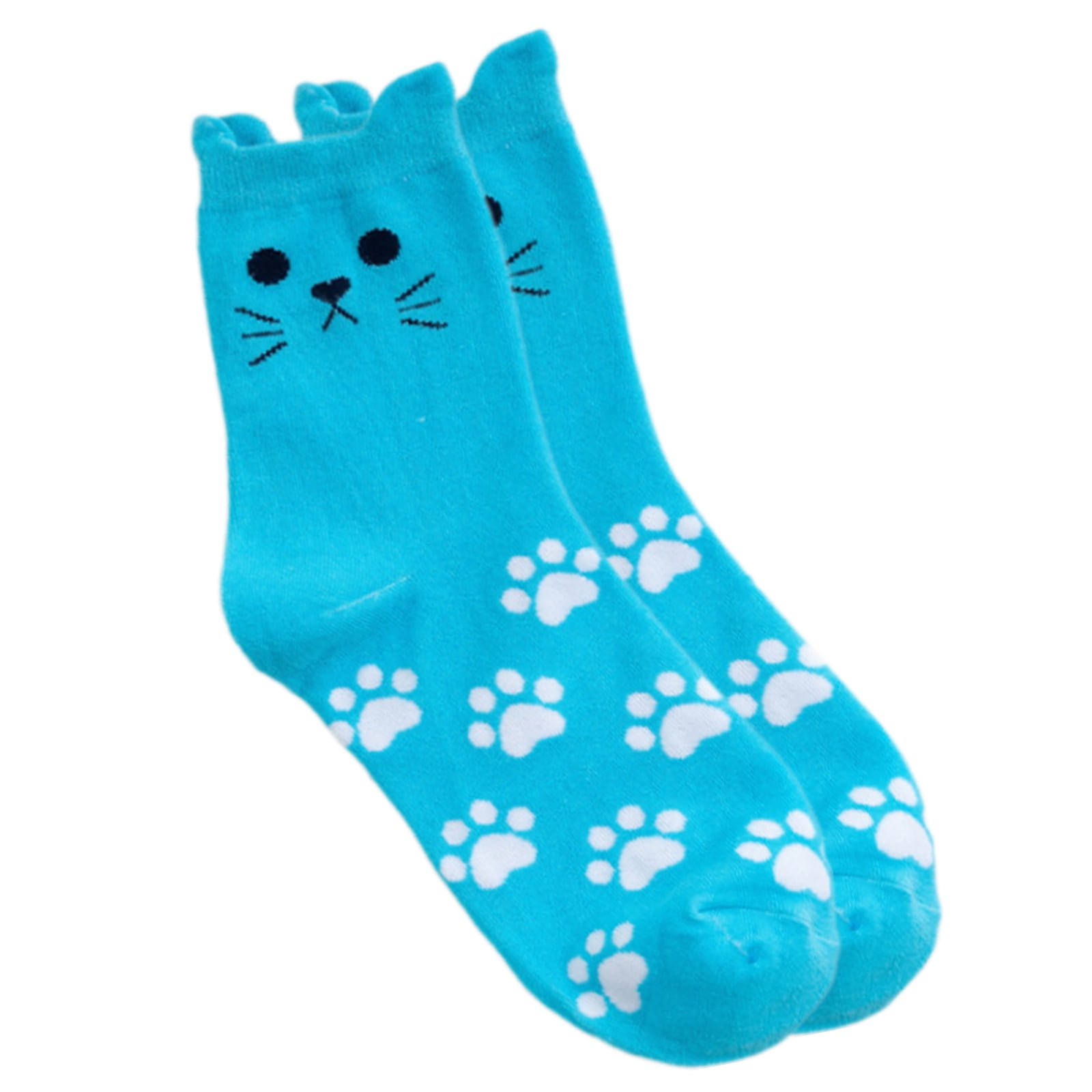 Fashionable Middle Calf Socks with Cats Theme Designs in Soft Cotton ...