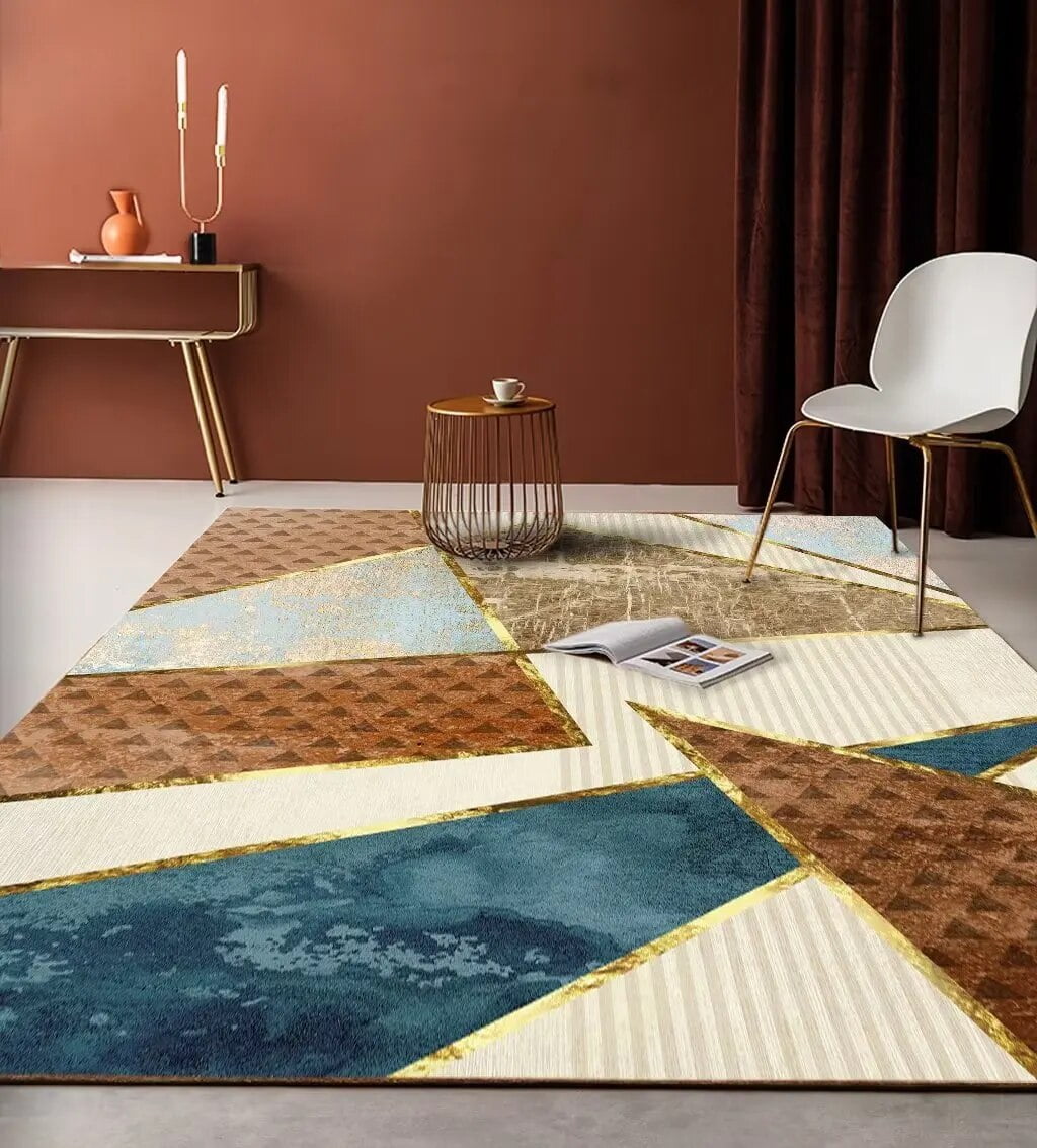 Fashionable Minimalist Carpets Living Room Light Luxury Geometry Large ...