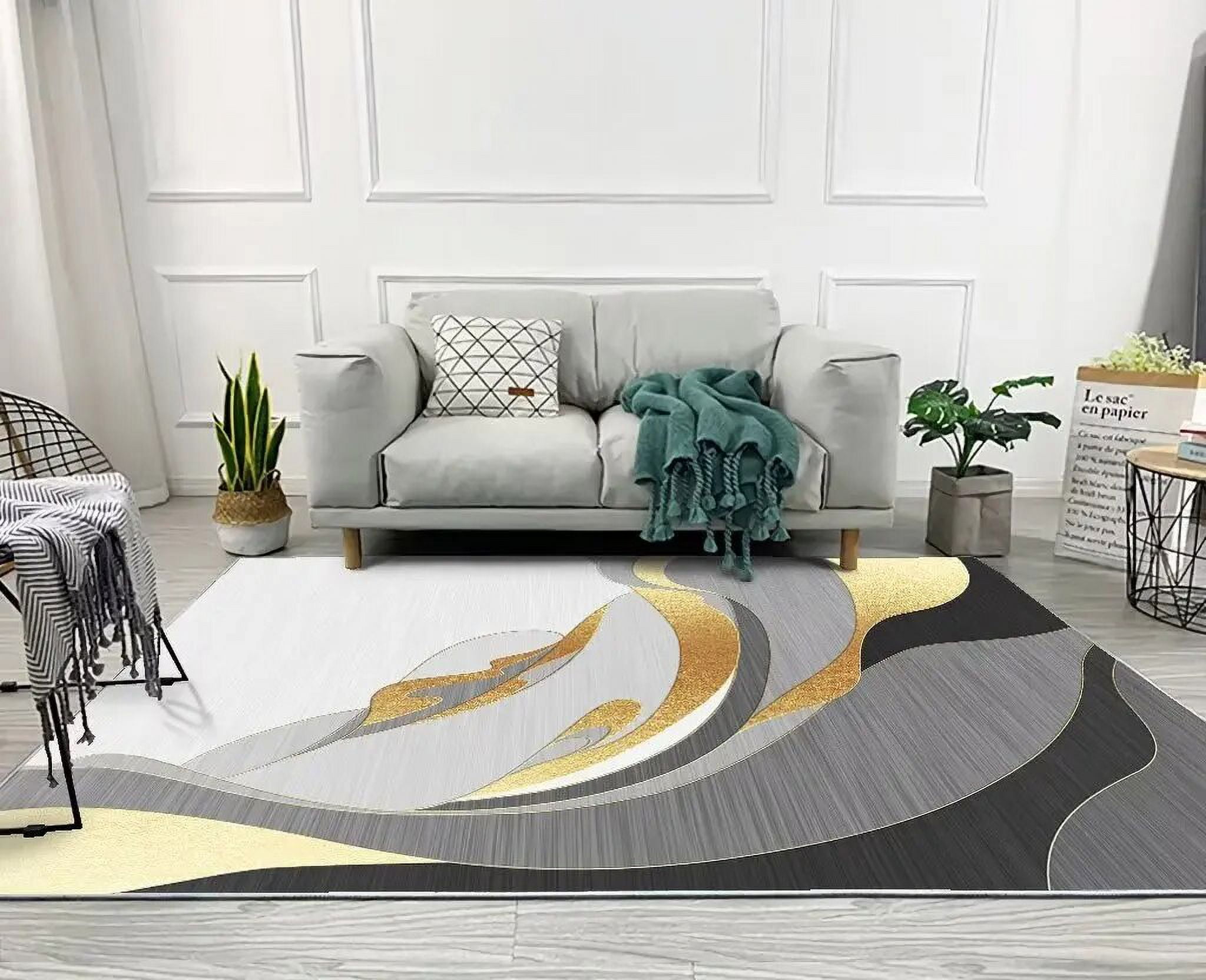 Fashionable Minimalist Carpets Living Room Light Luxury Geometry Large ...